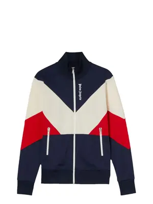 PALM ANGELS V Colorblock Track Jacket 'navy Blue/white'