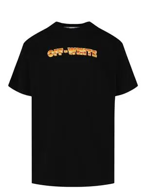 Off-White Arrows Print Crewneck Tee /orange - Black