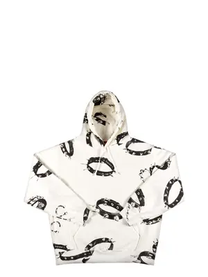 Supreme Studded Collars Hooded Sweatshirt - White