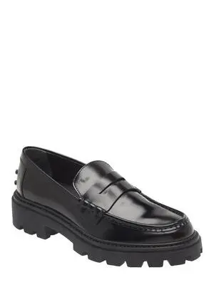 TOD'S Lug Sole Loafer - Black
