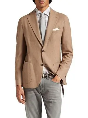 Eleventy Wool, Silk, And Cashmere Sport Coat - Camel