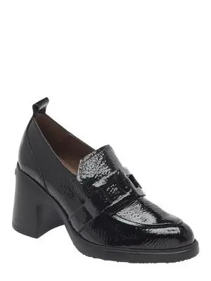 WONDERS Loafer Pump - Black Patent Leather