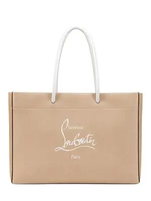 CHRISTIAN LOUBOUTIN Kraftilou Leather Tote Neutral