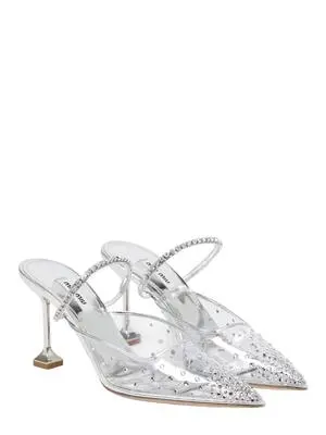 Miu Miu Crystal-embellished Mules - Multicoloured