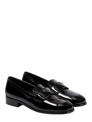 Prada Patent Leather Loafers - Black