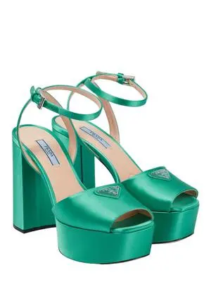 Prada Platform Sandals - Green
