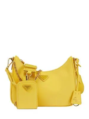 Prada Re-edition 2005 Small Leather Shoulder Bag - Yellow