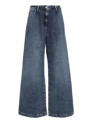 Ag Stella High-rise Wide-leg Jeans - Blue