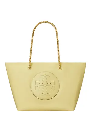 Tory Burch Ella Chain Tote Lemon Sugar/gold