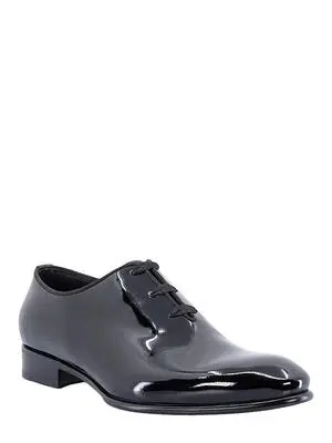 Santoni Padova Wholecut Lace Up Formal Shoes - Black