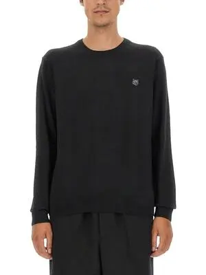 Maison Kitsuné Fox Patch Jersey Black