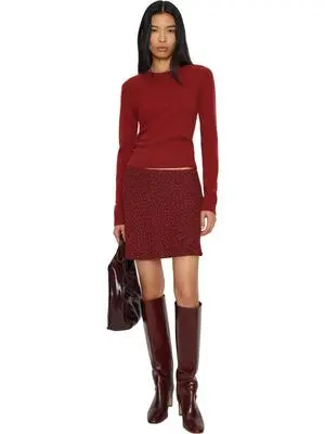 REFORMATION Brandy Mini Skirt - Red