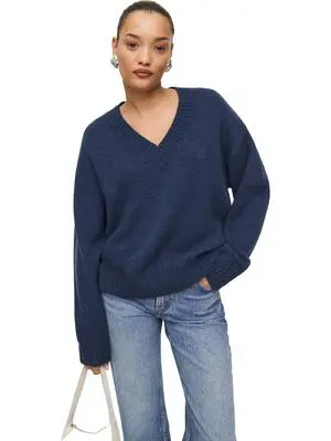 REFORMATION Jadey Sweater Blue