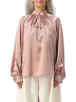 Max Mara Max Mara Silk Tie Neck Blouse Pink