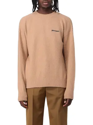 Palm Angels Palm Angels Merino Wool And Cashmere Sweater Camel