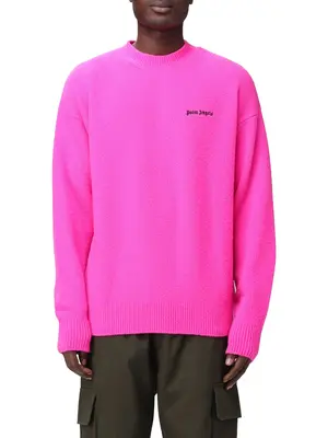 Palm Angels Palm Angels Merino Wool And Cashmere Sweater Fuchsia