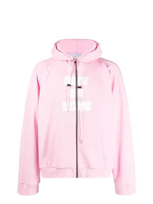 Natasha Zinko Heart Graphic-print Hoodie - Pink