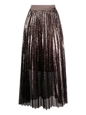 PESERICO Peserico Plissé Pleated Midi Skirt