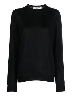 FILERIA Long-sleeve Wool-blend Jumper - Black