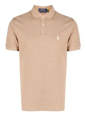 Polo Ralph Lauren Logo-embroidered Short-sleeve Polo - Brown
