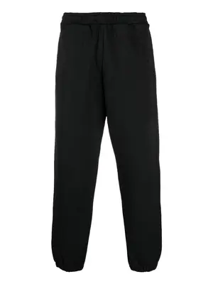 Moschino Logo-pattern Elasticated-waistband Track Pants - Black