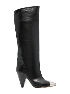 Isabel Marant Lilezio 95mm Leather Knee-high Boots - Black