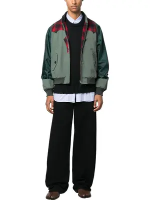 MAISON MARGIELA X Pendleton Yoke-detail Bomber Jacket - Green