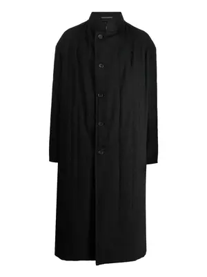 Yohji Yamamoto Single-breasted Coat - Black