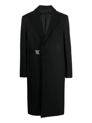 1017 Alyx 9sm Buckled Wool-blend Coat - Black
