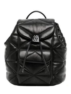 Mcm Mini Quilted Backpack - Black
