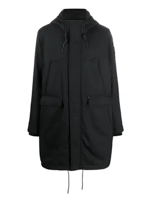 Moose Knuckles Hooded Parka Coat - Black