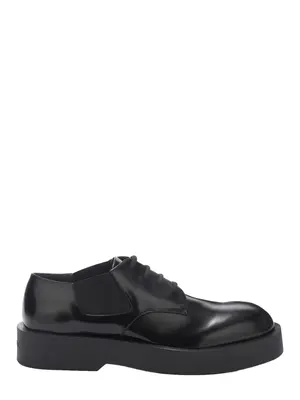 JIL SANDER Chunky Sole Leather Derby Shoes - Black