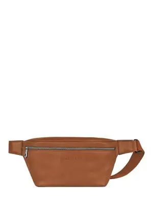 Longchamp Le Foulonné Leather Belt Bag - Caramel