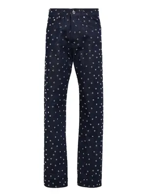 LANVIN Studded Straight Jeans - Blue