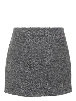 PATOU Patou High-Rise Miniskirt Grey