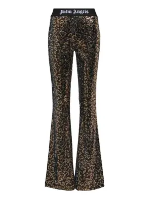 Palm Angels Sequined Flared Pants - Multicoloured