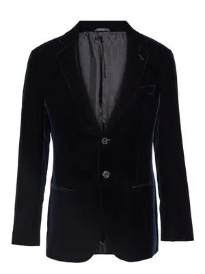 Giorgio Armani Velvet Tuxedo Jacket - Blue