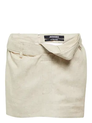 Jacquemus La Mini Jupe Bahia Miniskirt - Beige