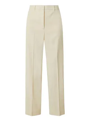 JOSEPH Trina Crepe Straight-leg Pants - Ivory