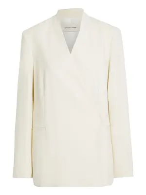 Loulou De Saison Loulou Studio Sandyato Double-breasted Twill Blazer - Ivory