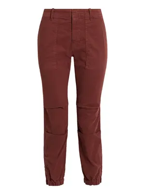 NILI LOTAN Paris Cropped Tapered Pants - Brick