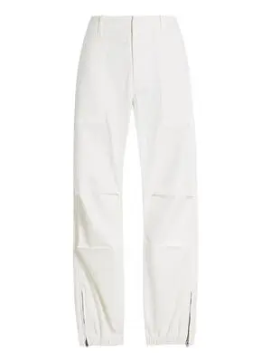 NILI LOTAN Paris Cropped Tapered Pants - White