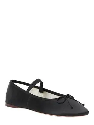 LOEFFLER RANDALL Leonie Ankle Strap Flats Black