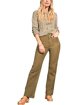 Faherty Brand Patch Pocket Pants Military O