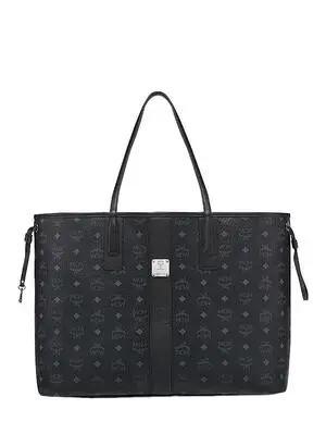 Mcm Liz Large Reversible Tote - Black