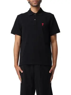 AMI Paris Polo Shirt Men Black