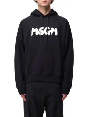 MSGM Cotton Sweatshirt - Black