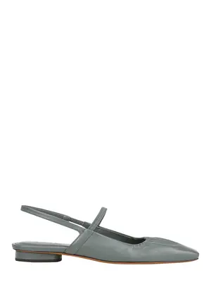 Vince Vince Venice Leather Slingback Ballerina Flats Seastone