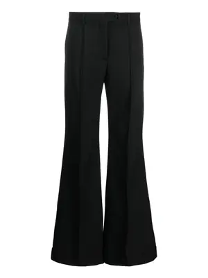 Acne Studios Mid-rise Flared Trousers - Black