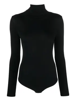 Wolford Roll-neck Bodysuit - Black